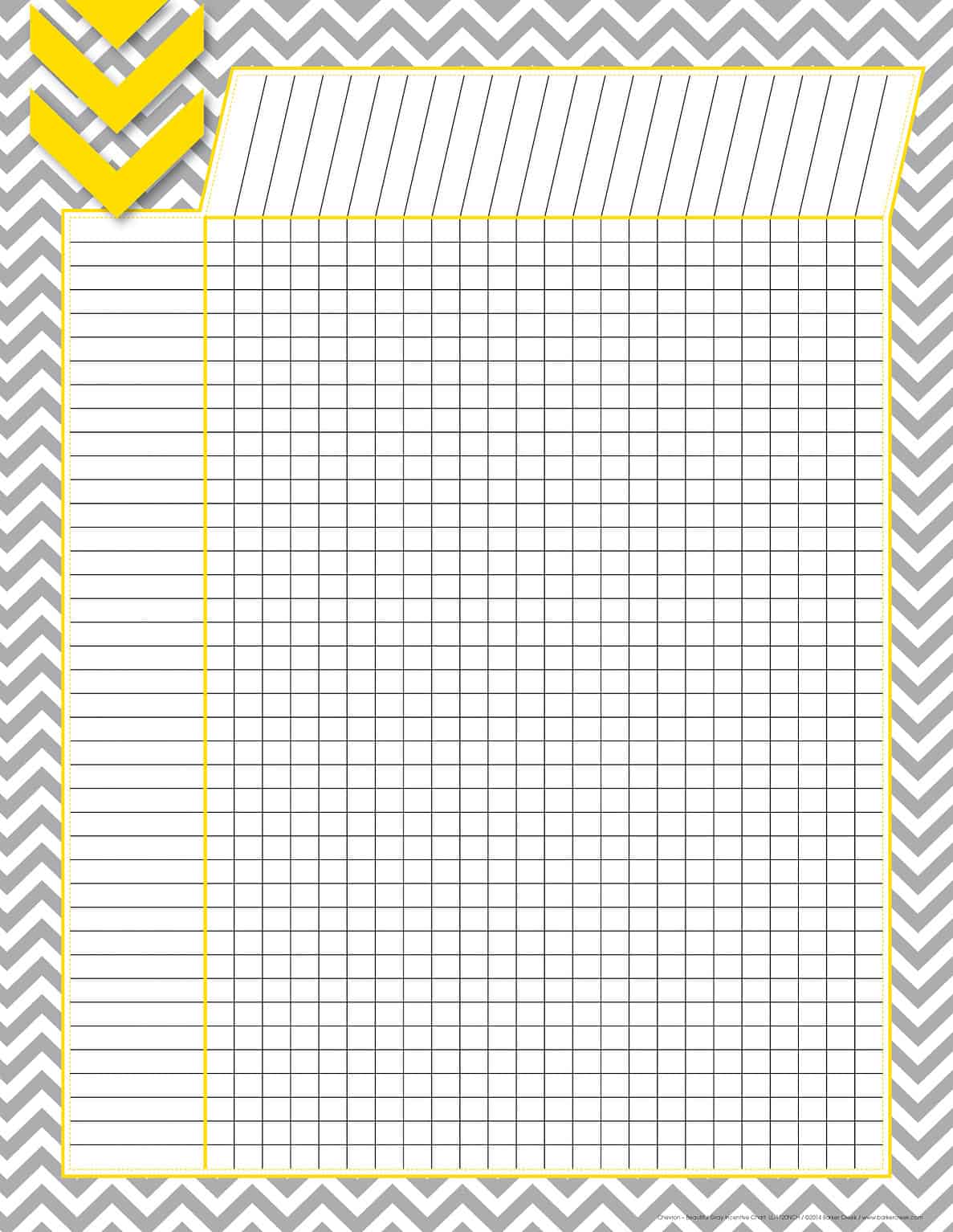 Calendar & Incentive Chart Set - Gold - Barker Creek Publishing