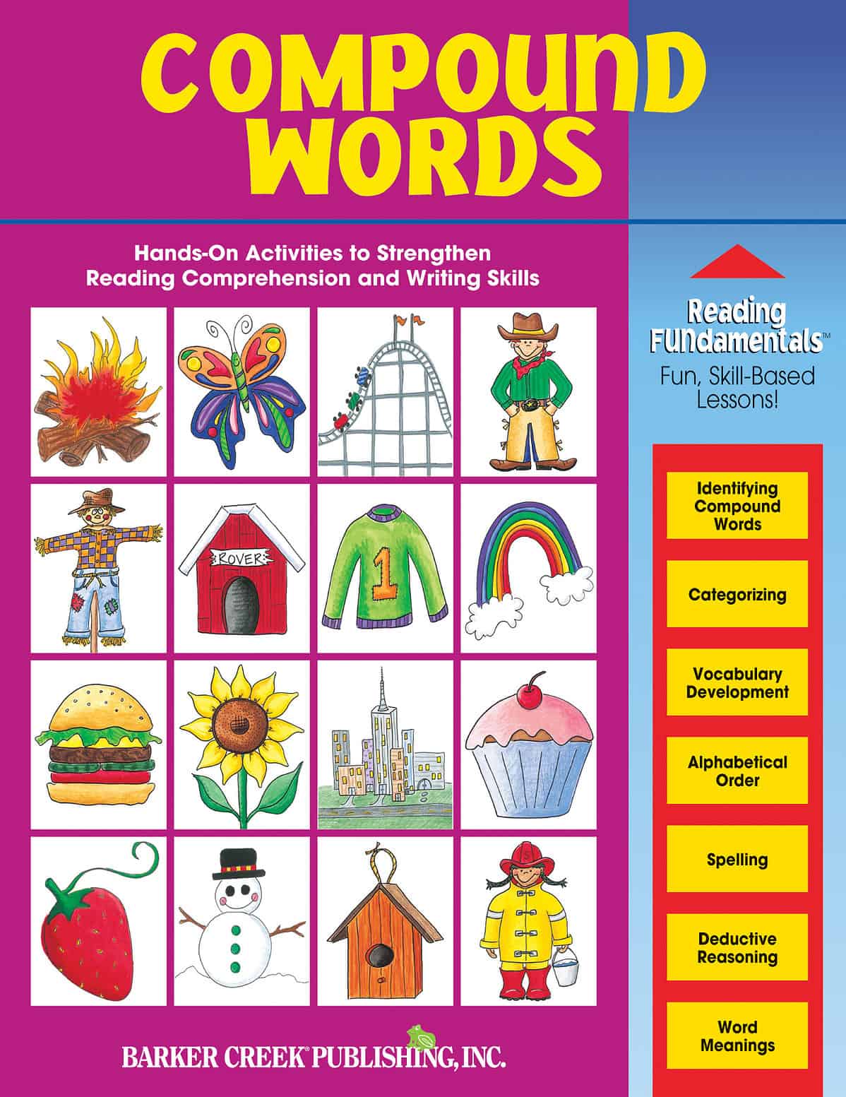 Compound Words Grammar Activity Book, 48 Pages - Barker Creek Publishing