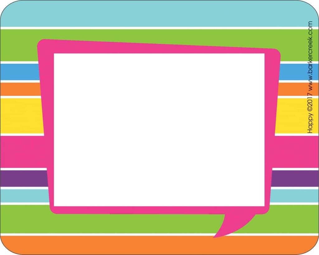 Happy Name Tags/Self-Adhesive Labels, Multi-Design Set, 45/Pack ...