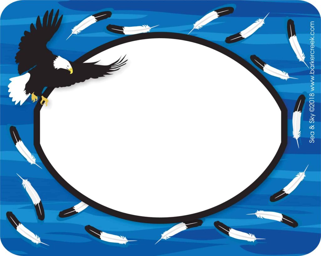 Sea & Sky Name Tags/Self-Adhesive Labels, Multi-Design Set, 45/Pack ...