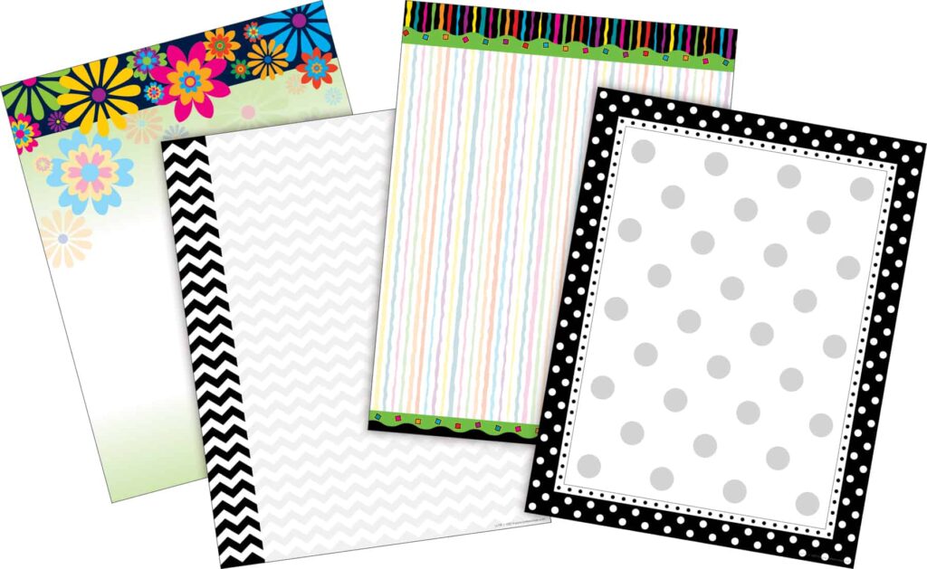 Graphic Design Computer Paper (4 designs), 200 sheets/Package - Barker ...