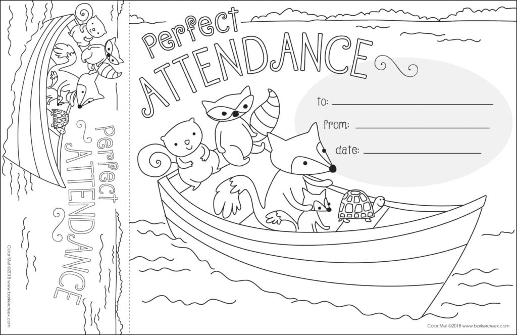 Color Me! Attendance Awards & Bookmarks Set, 30/Set - Barker Creek ...