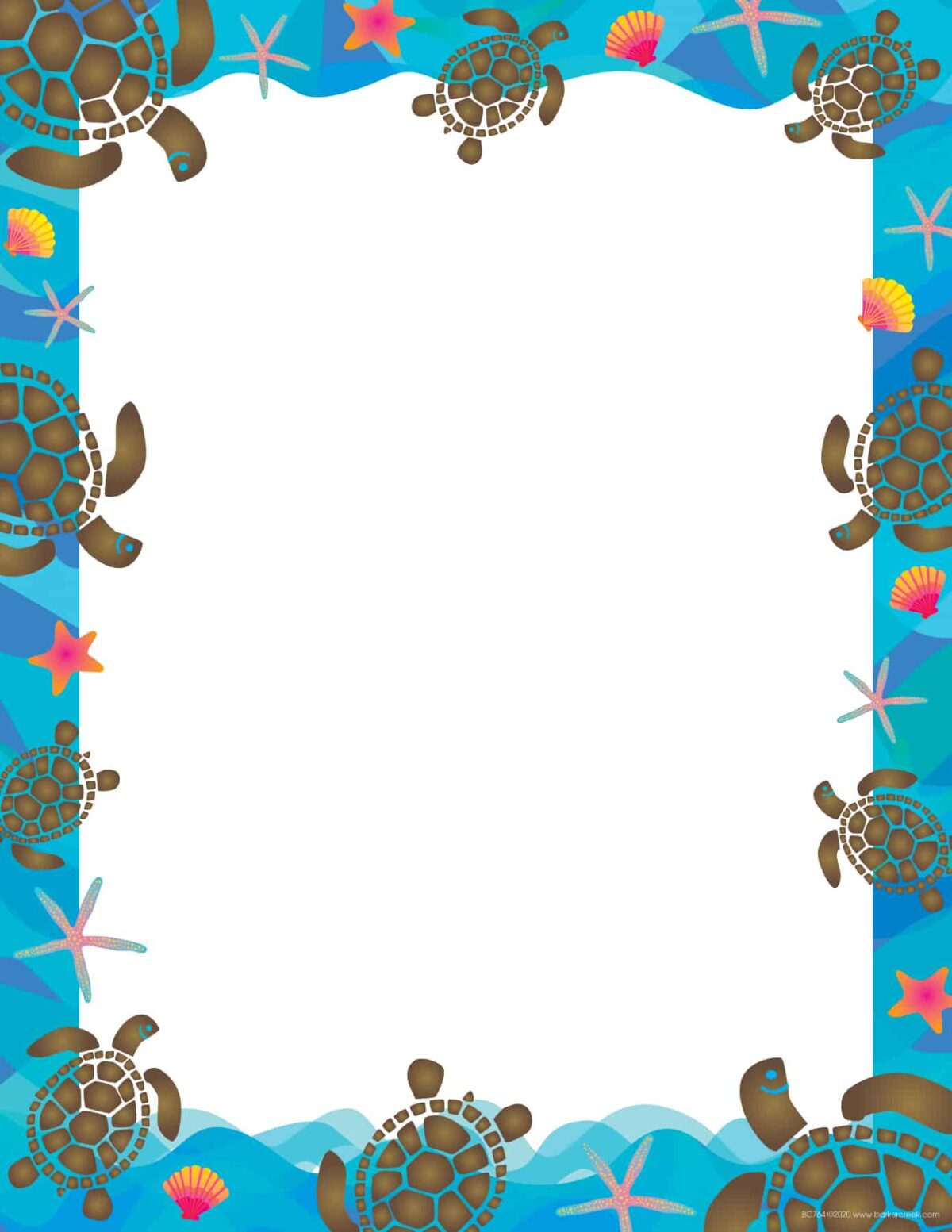 Kai Ola Sea Turtles Computer Paper, 50 sheets/Package - Barker Creek ...